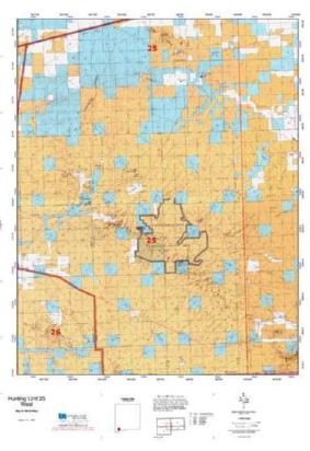 New Mexico Unit 25 Topo Maps | New Mexico Hunting Maps For Sale