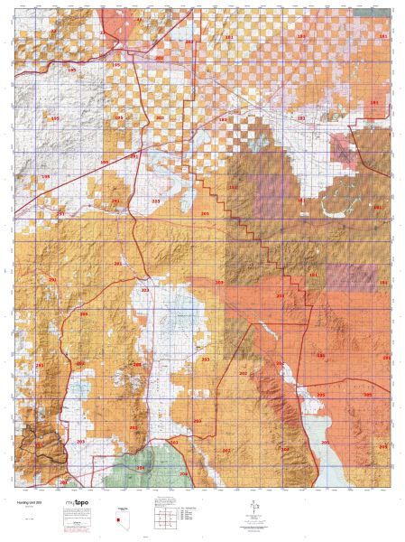 Nevada Hunting Unit 203 Topo Maps - HuntersDomain