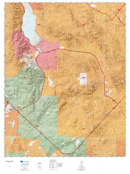 Nevada Hunting Unit 206 Topo Maps - HuntersDomain