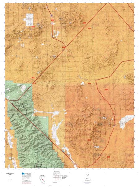 Nevada Hunting Unit 211 Topo Maps - HuntersDomain