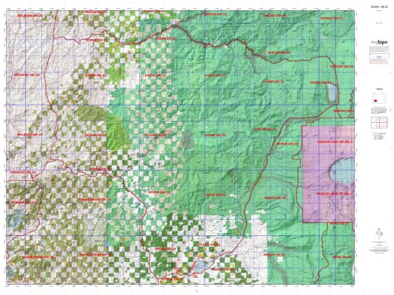 Oregon Unit 22 Topo Maps Hunting & Unit Maps - HuntersDomain