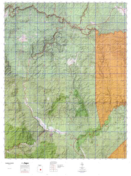 Arizona Unit 23 Topo Maps Hunting & Unit Maps - HuntersDomain
