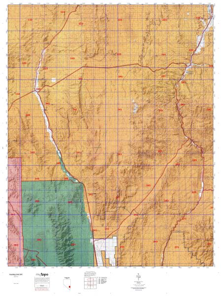 Nevada Hunting Unit 241 Topo Maps - HuntersDomain