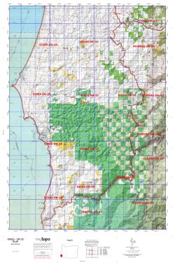 Oregon Unit 25 Topo Maps Hunting & Unit Maps - HuntersDomain