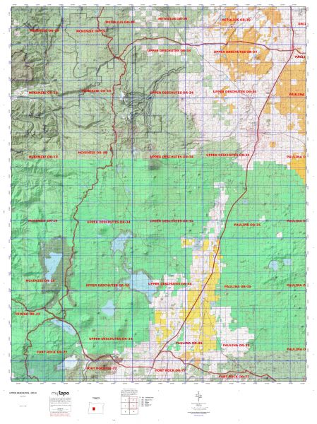 Oregon Unit 34 Topo Maps Hunting & Unit Maps - HuntersDomain