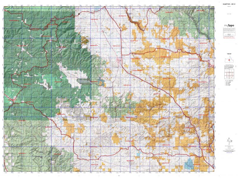 Oregon Unit 51 Topo Maps Hunting & Unit Maps - HuntersDomain