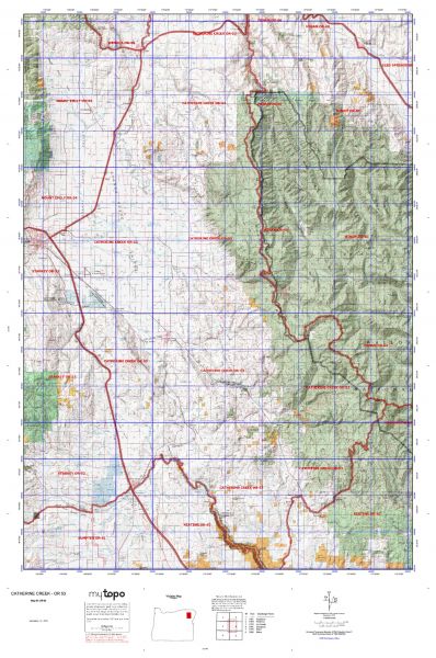 Oregon Unit 53 Topo Maps Hunting & Unit Maps - HuntersDomain