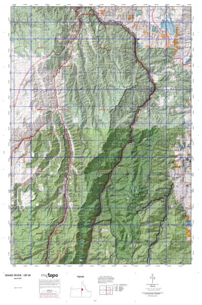 Oregon Unit 59 Topo Maps Hunting & Unit Maps - HuntersDomain