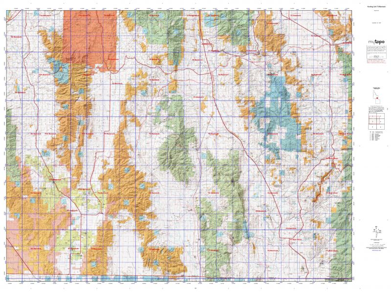 Idaho Hunting Unit 73 Bannock Topo Maps - HuntersDomain