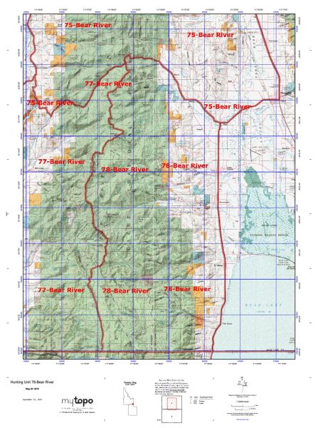 Idaho Hunting Unit 78 Topo Maps - HuntersDomain