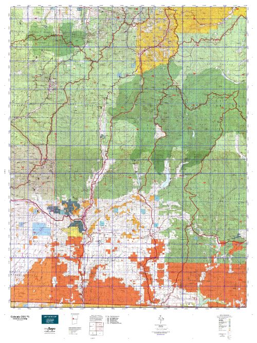 Colorado Unit 75 Topo Map | Colorado Hunting Unit Maps for Sale