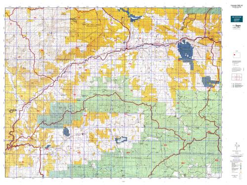 Colorado Unit 42 Topo Map | Colorado Hunting Unit Maps for Sale