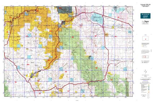 Colorado Unit 69 Topo Map | Colorado Hunting Unit Maps for Sale