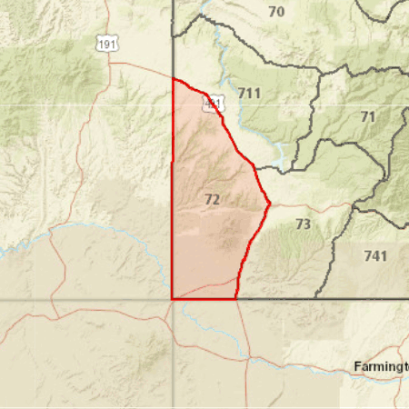 Colorado Unit 72 Hunting Info - deer elk antelope - HuntersDomain
