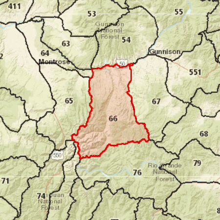 Colorado Unit 66 Hunting Information - deer elk antelope - HuntersDomain