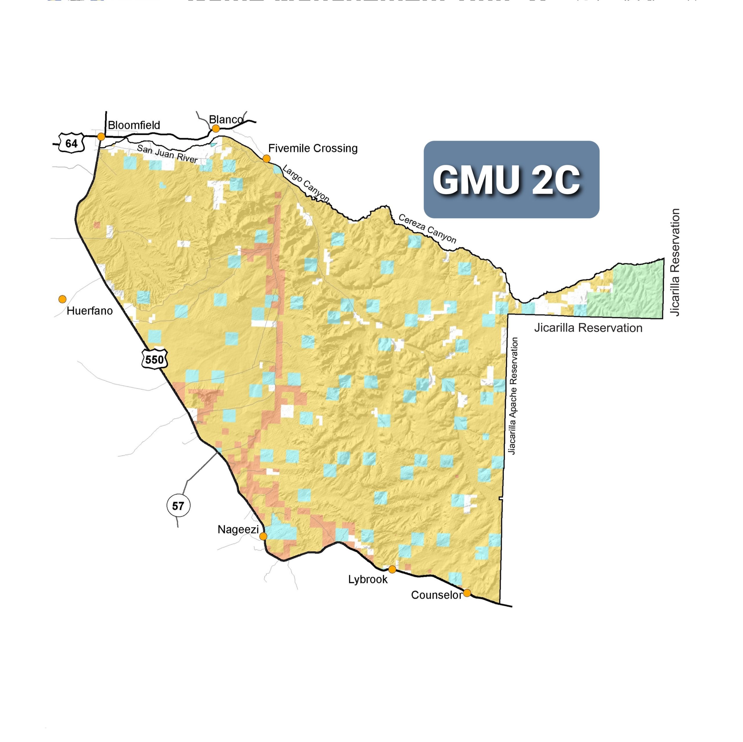 New Mexico Unit 2C Hunting Information - Deer Antelope Elk